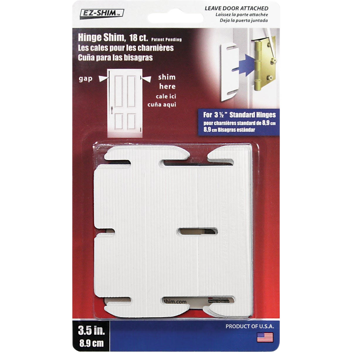 EZ Shim 3-1/2 In. Quick Align Plastic Hinge Shim Tool – Hartville Hardware