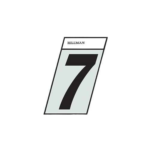 Hillman Adhesive Black & Silver House Number 7 – Durable & Stylish ...