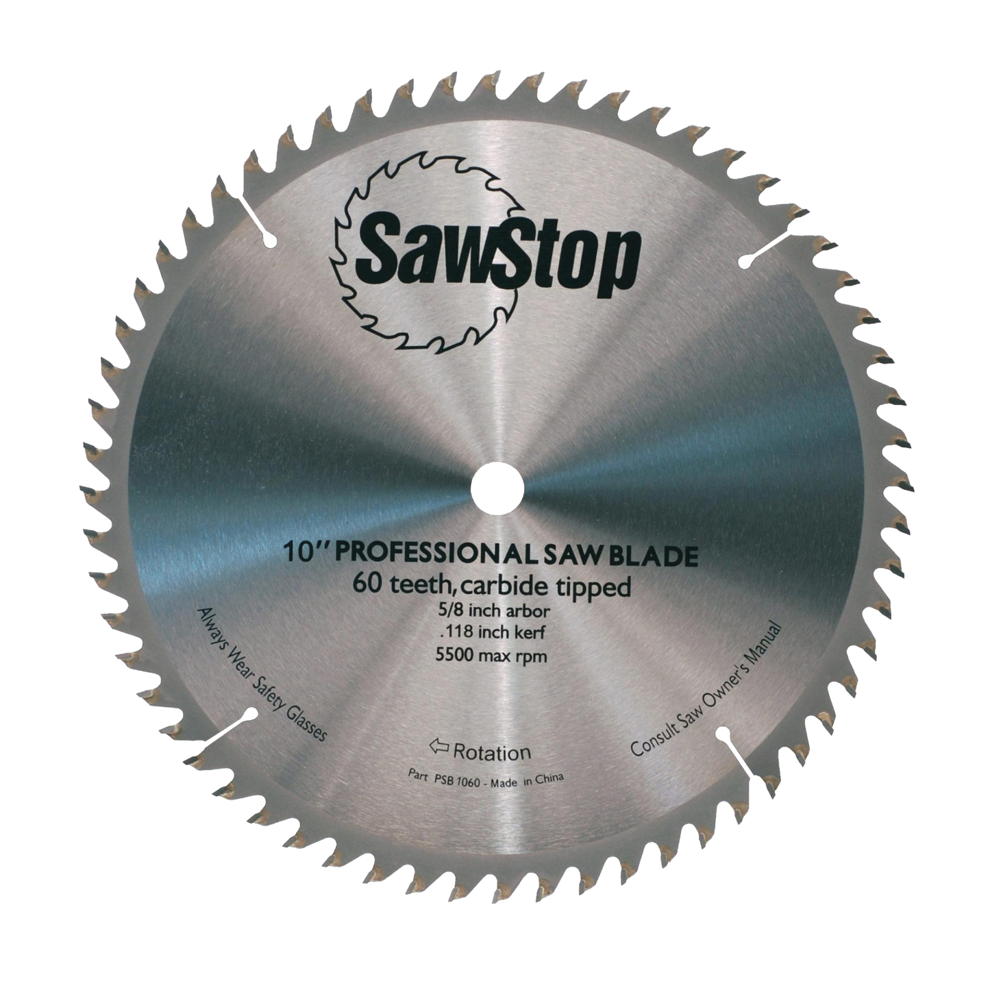 SawStop 10” 60-Tooth Saw Blade – Precision Cutting Tool – Hartville ...