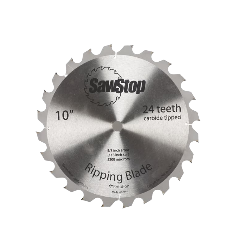SawStop 10” 24-Tooth Saw Blade – Precision Cutting Tool – Hartville ...