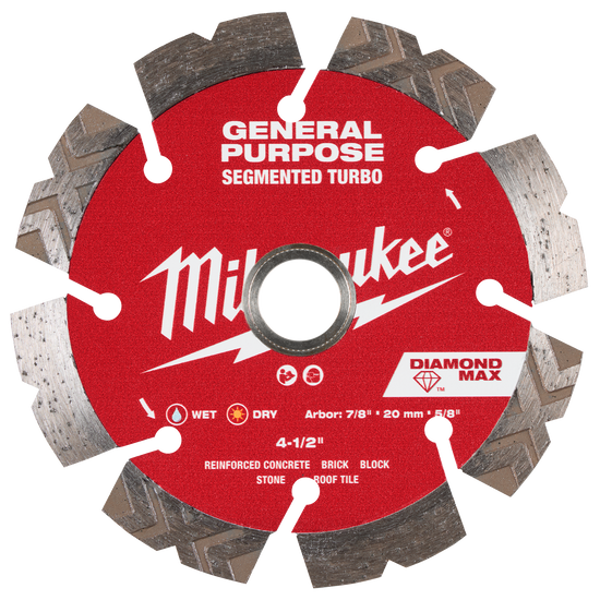 Milwaukee 4.5" Segmented Diamond Blade – Durable Cut Tool – Hartville ...